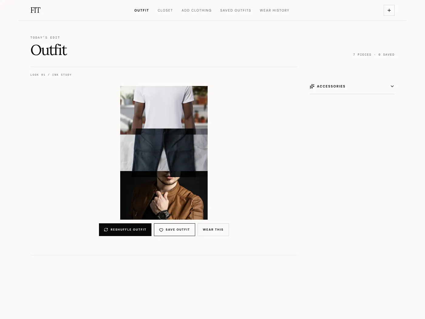 FIT Outfit Organizer