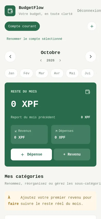 BudgetFlow Mobile
