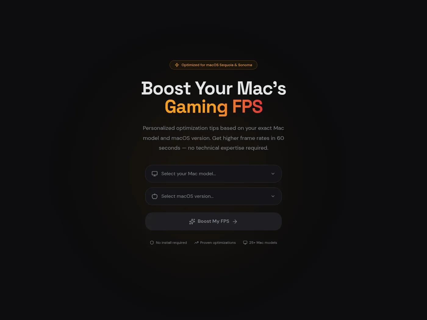 Mac FPS Booster