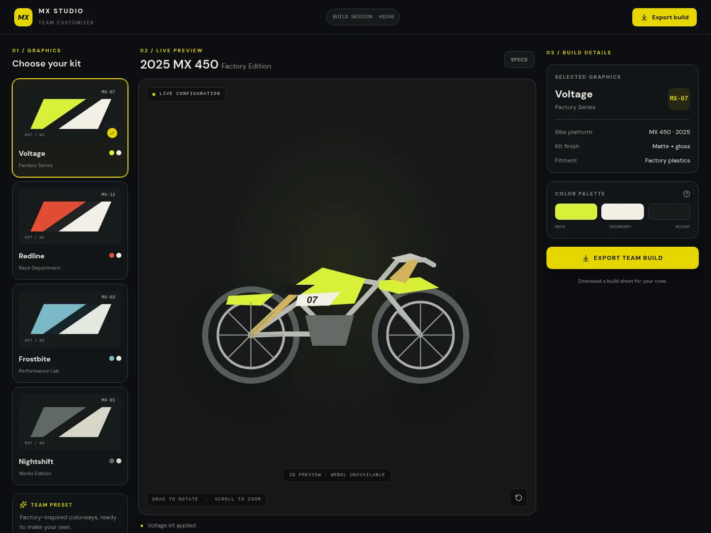 Dirt Bike Customizer 3D