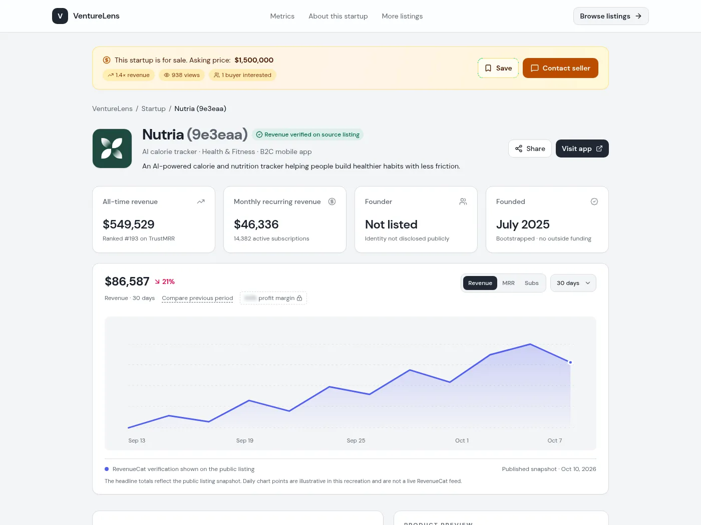 Nutria Startup Analyzer