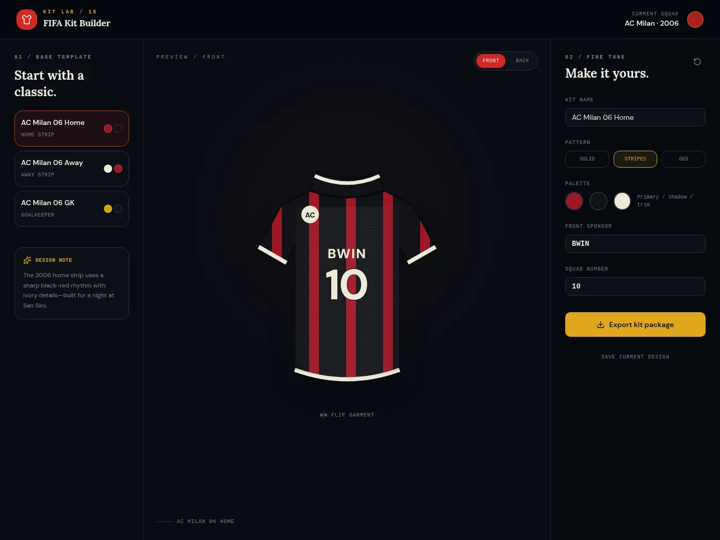 FIFA Kit Generator