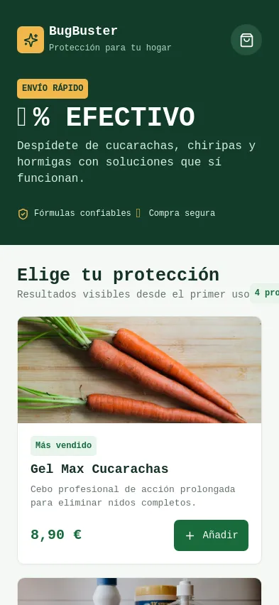 BugBuster Shop Móvil