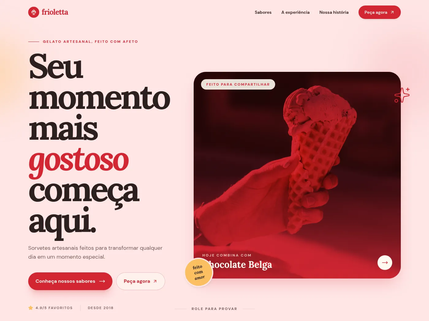 Frioletta Ice Cream Page