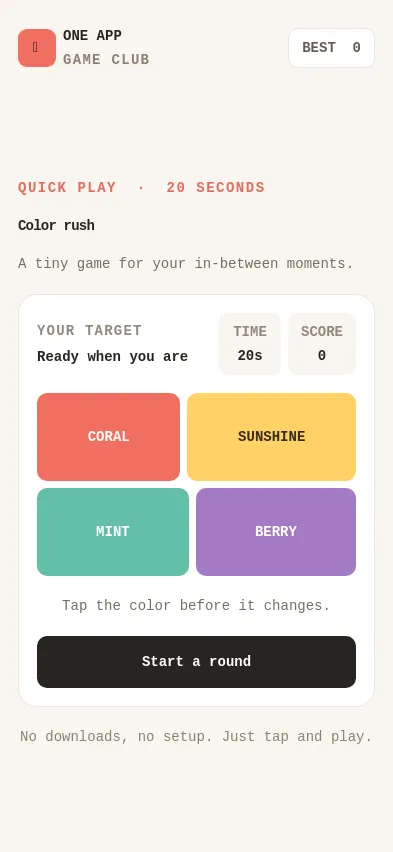 One App Game