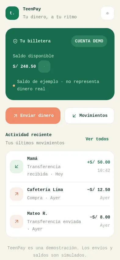 TeenPay Wallet