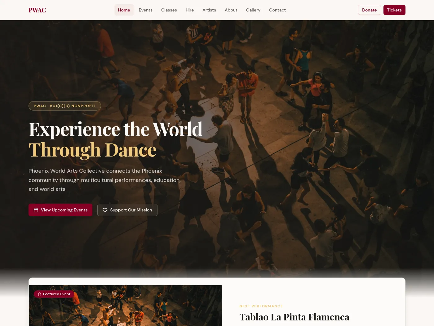 PWAC Multicultural Arts Website