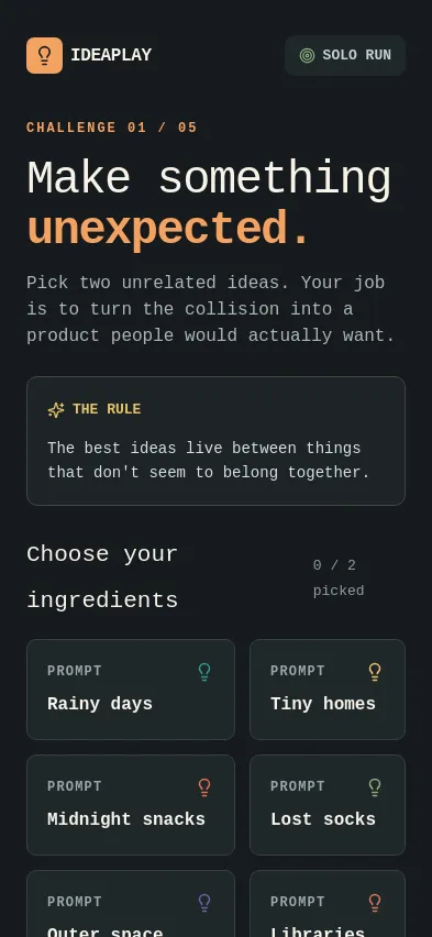 IdeaPlay Mobile Game