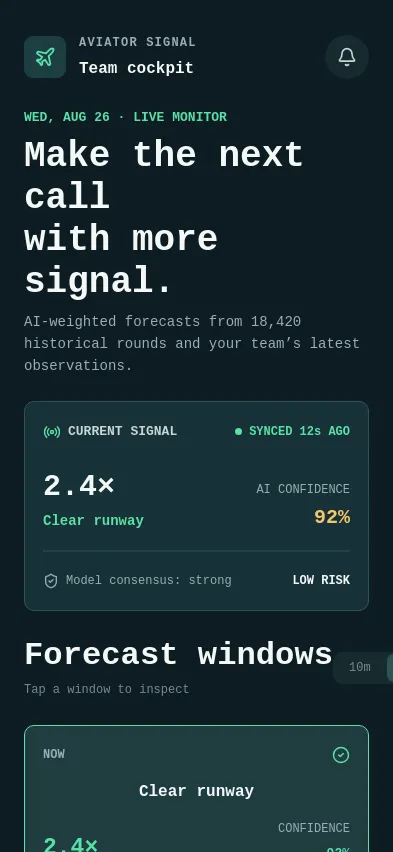 Aviator Signal Predictor