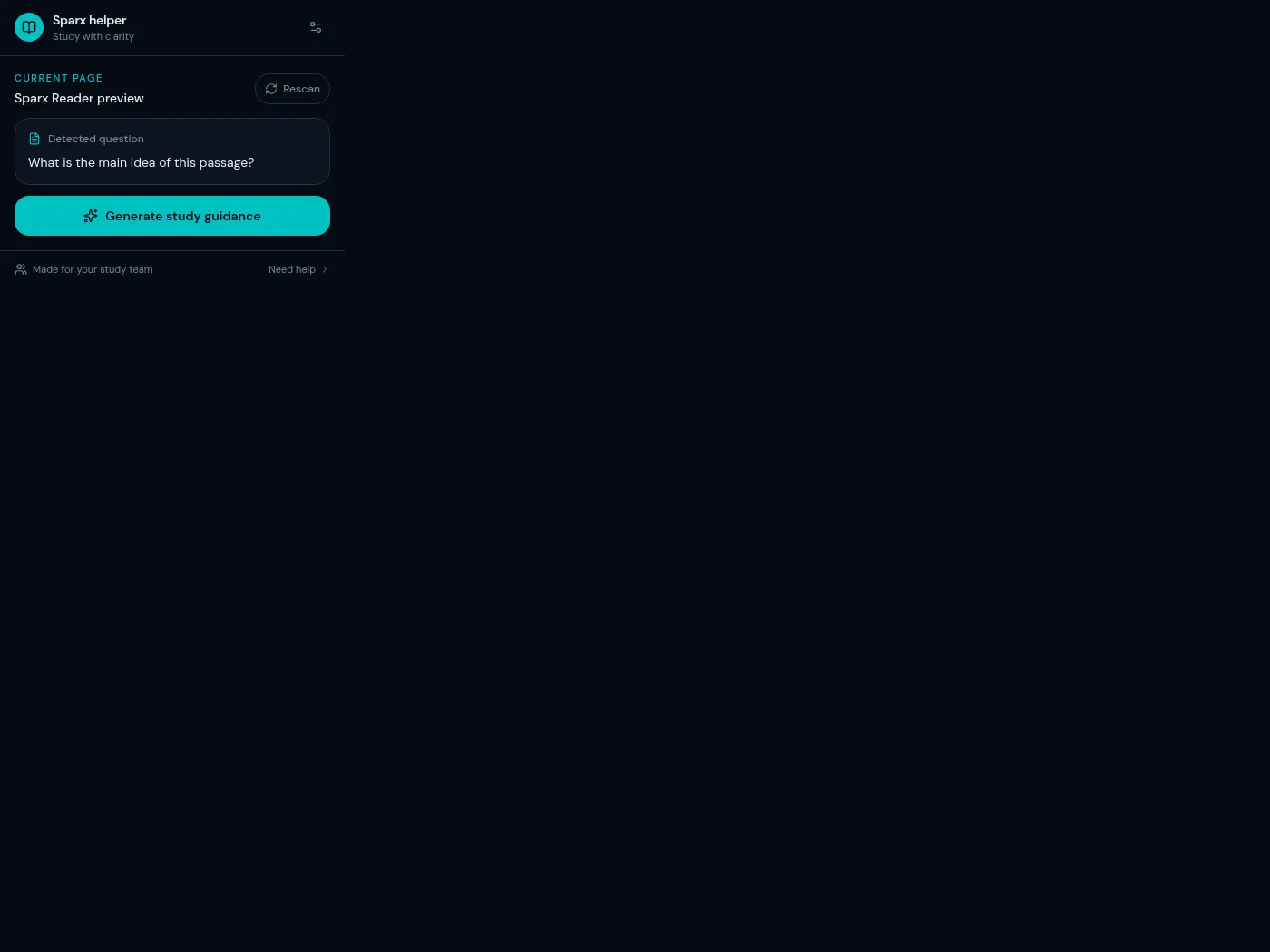 Sparx AI Study Helper