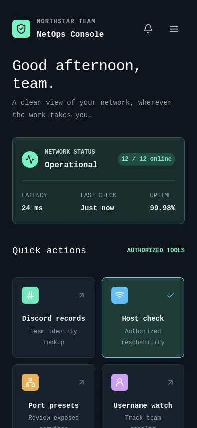 NetOps Mobile Suite