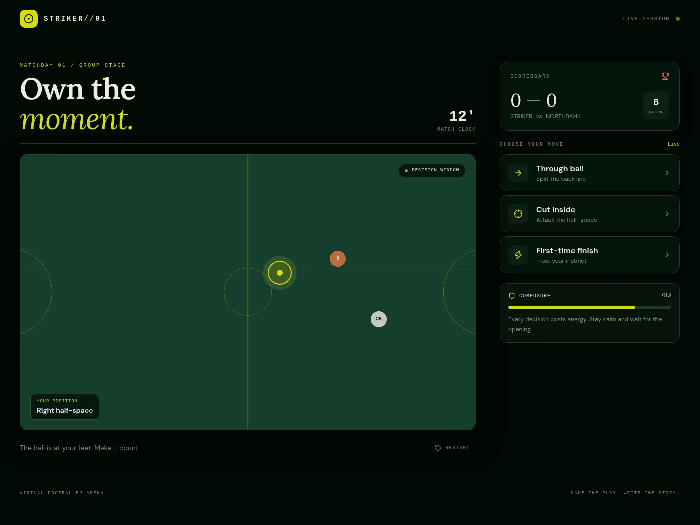 Virtual Footballer Arena