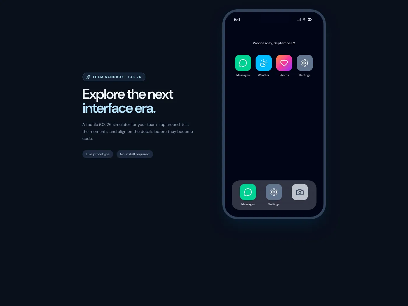 iOS 26 Web Simulator