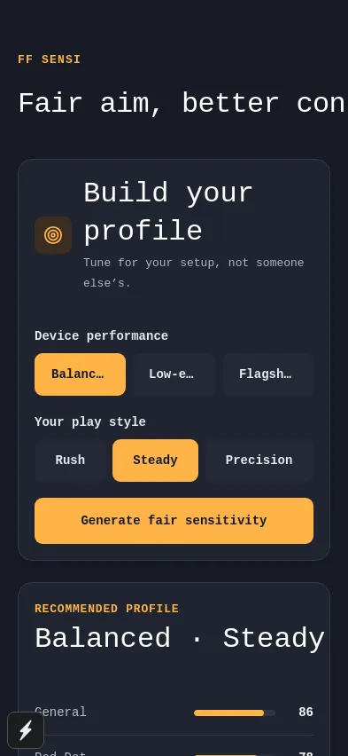 FF Sensi Optimizer