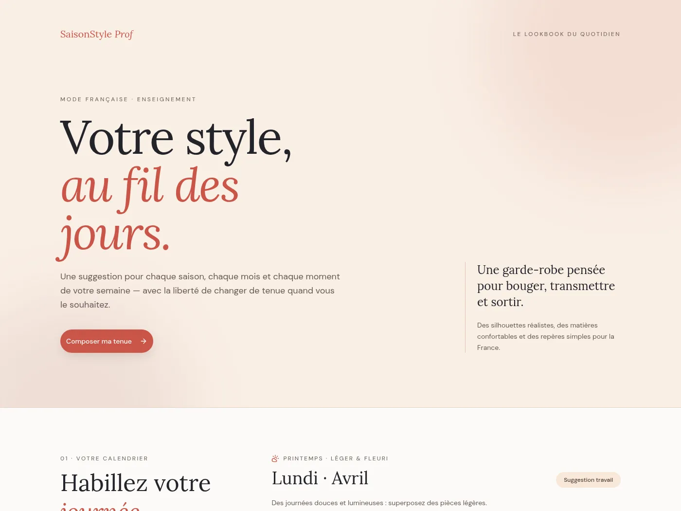 SaisonStyle Professeur