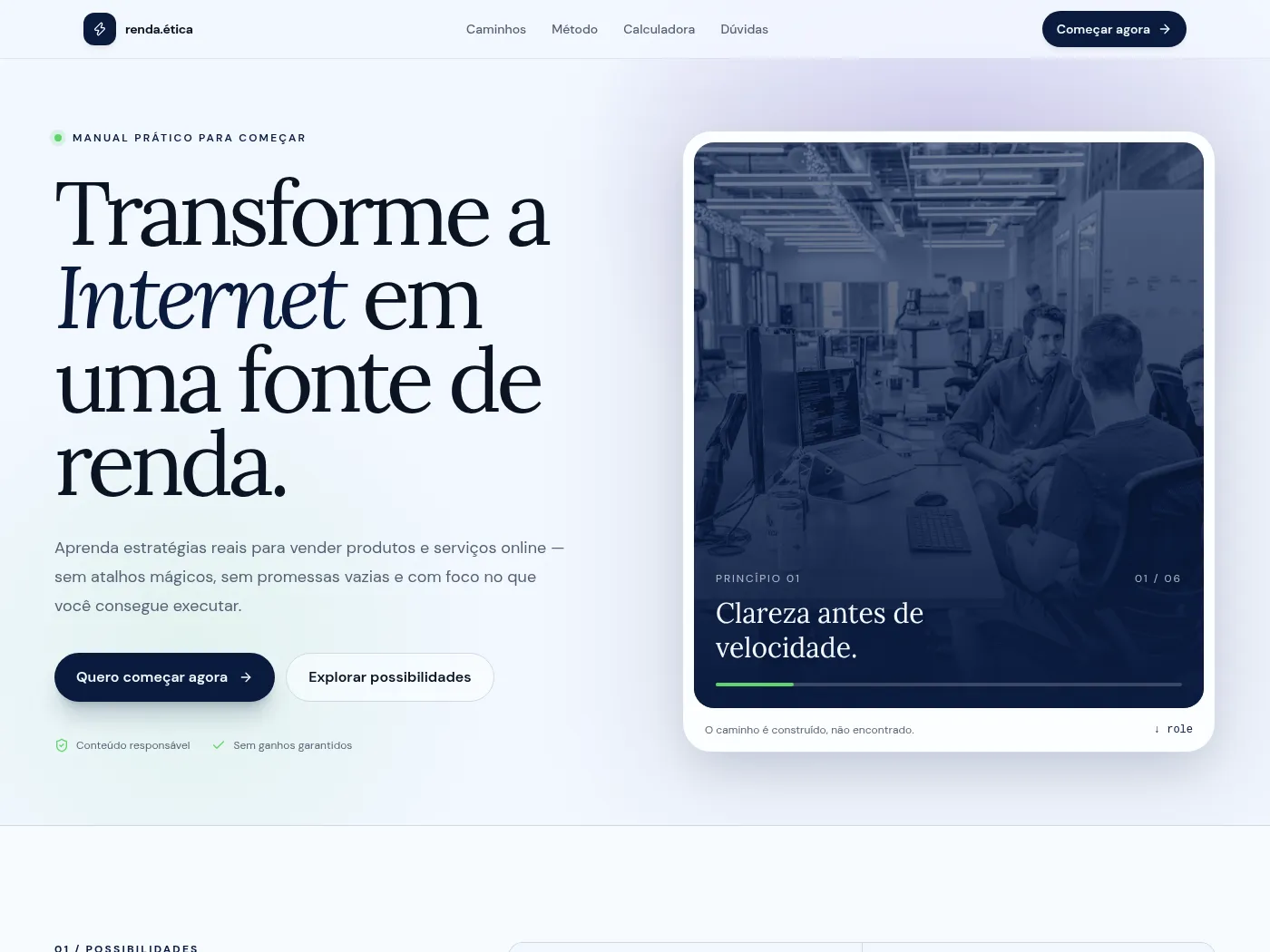 Renda Online Ética