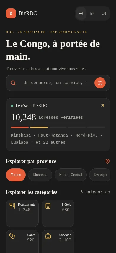 BizRDC Mobile Directory