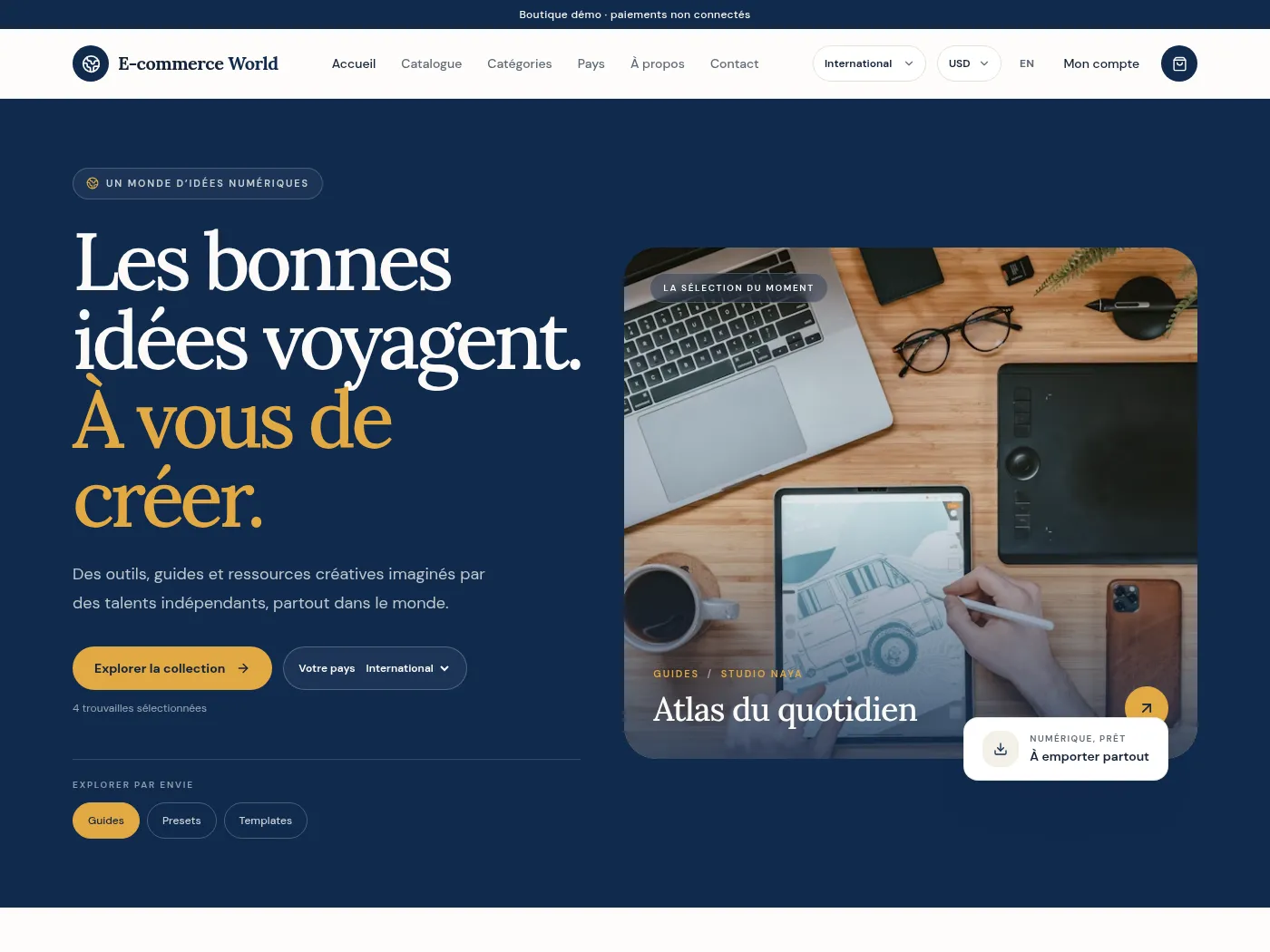 E-commerce World Globe