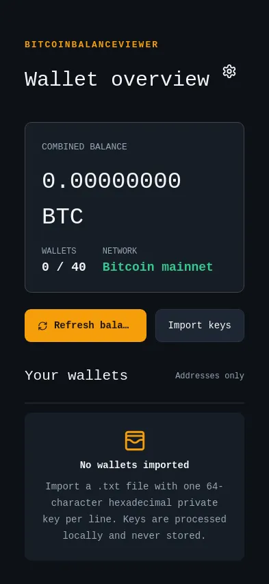 BTC Balance Viewer