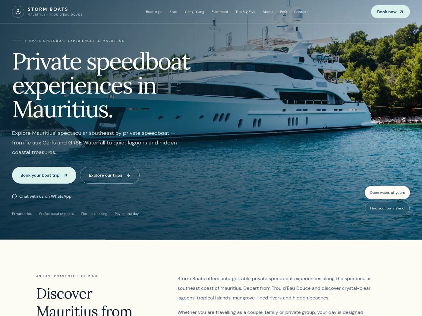 Storm Boats Mauritius Site