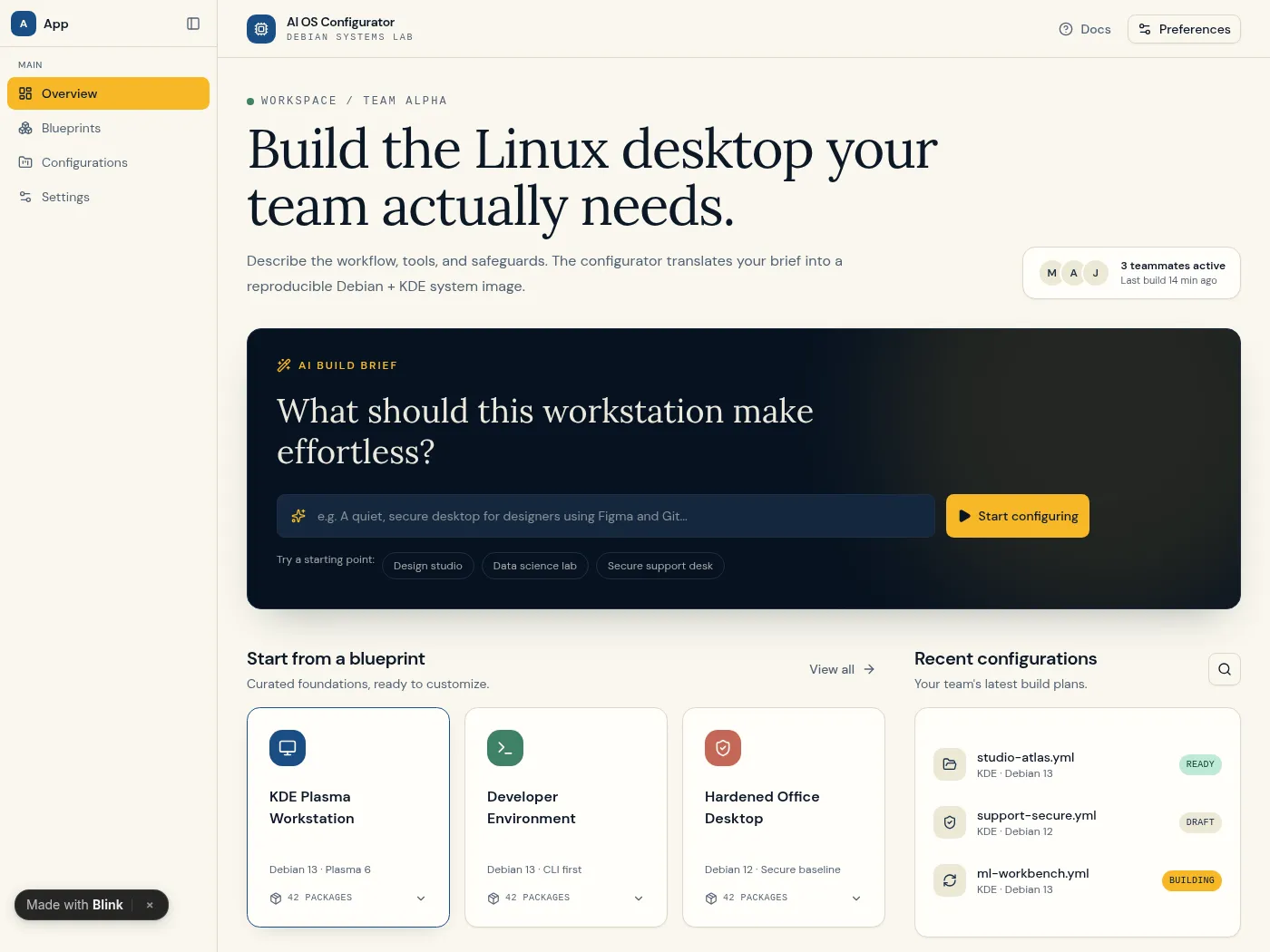 AI OS Configurator