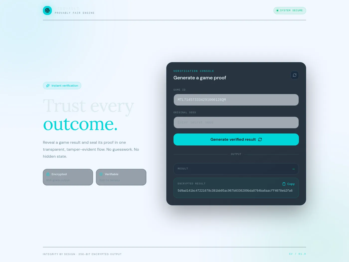 Game Seed Encryptor