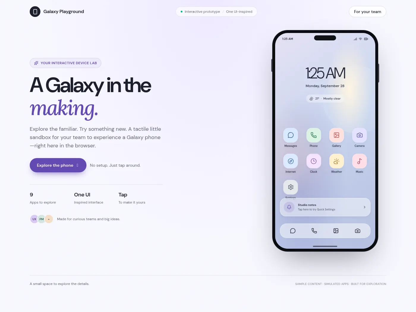 Samsung UI Simulator