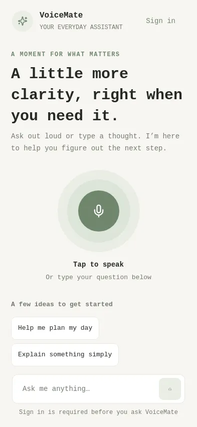 VoiceMate AI