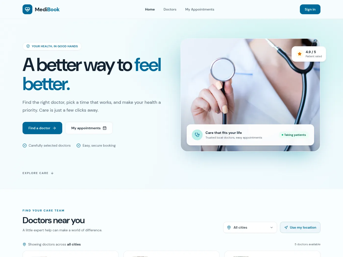 MediBook Appointments