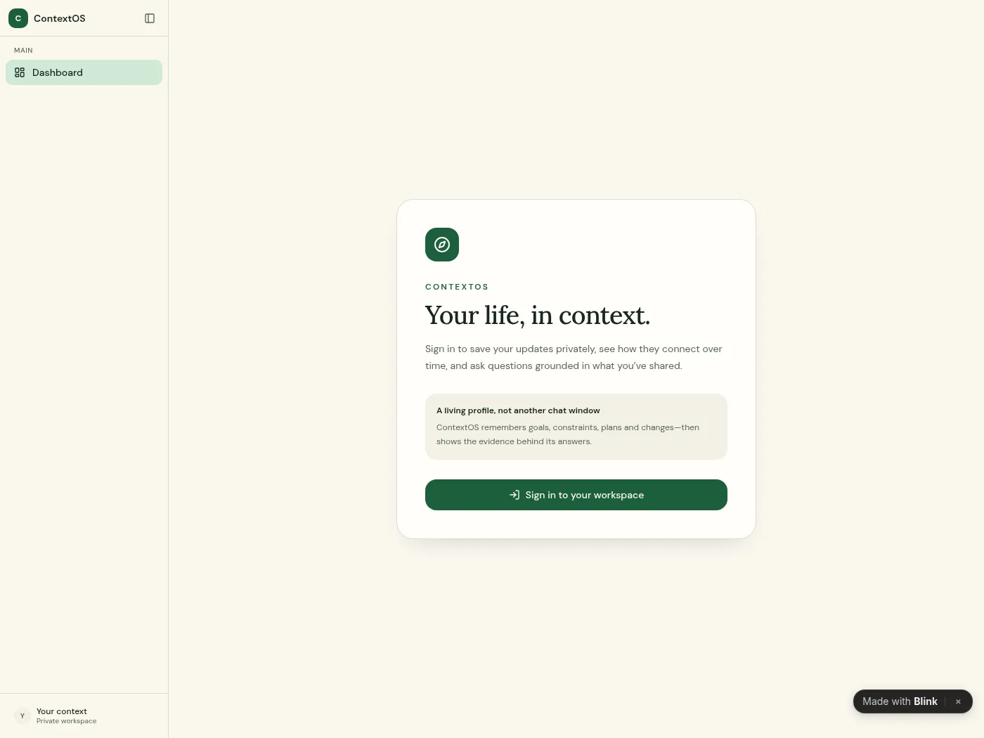 ContextOS AI Dashboard