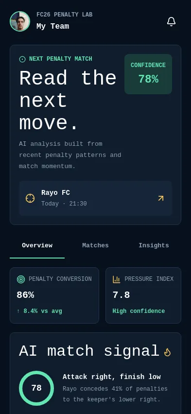 PenaltyAI Match Analyzer