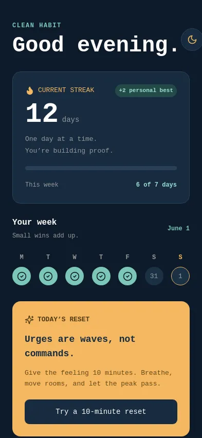 Clean Habit Tracker