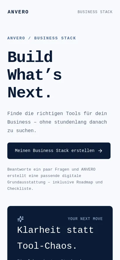 ANVERO Business Stack