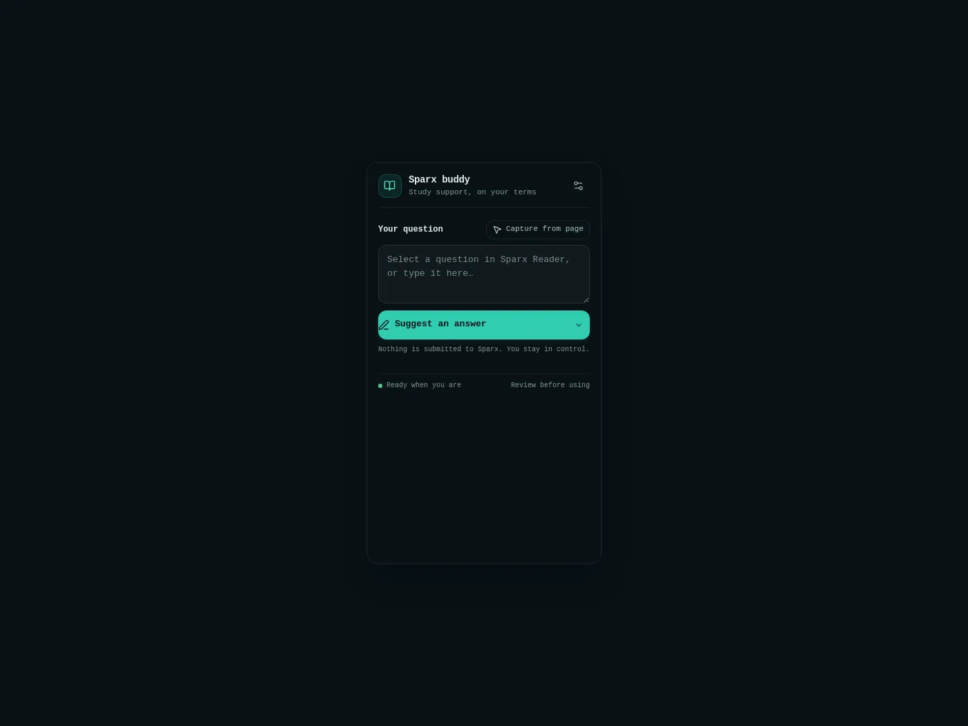 Sparx AI Answer Buddy
