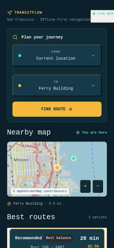 TransitFlow Mobile