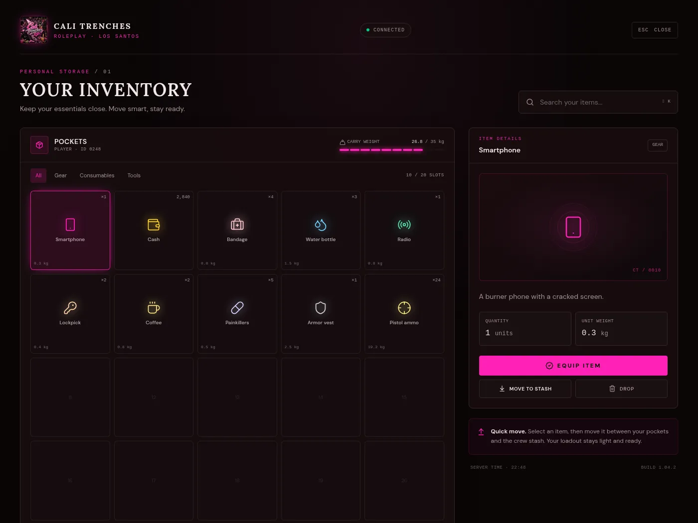 Custom Ox Inventory