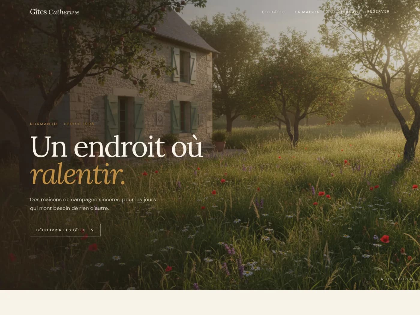 Gîtes Catherine Web Portal