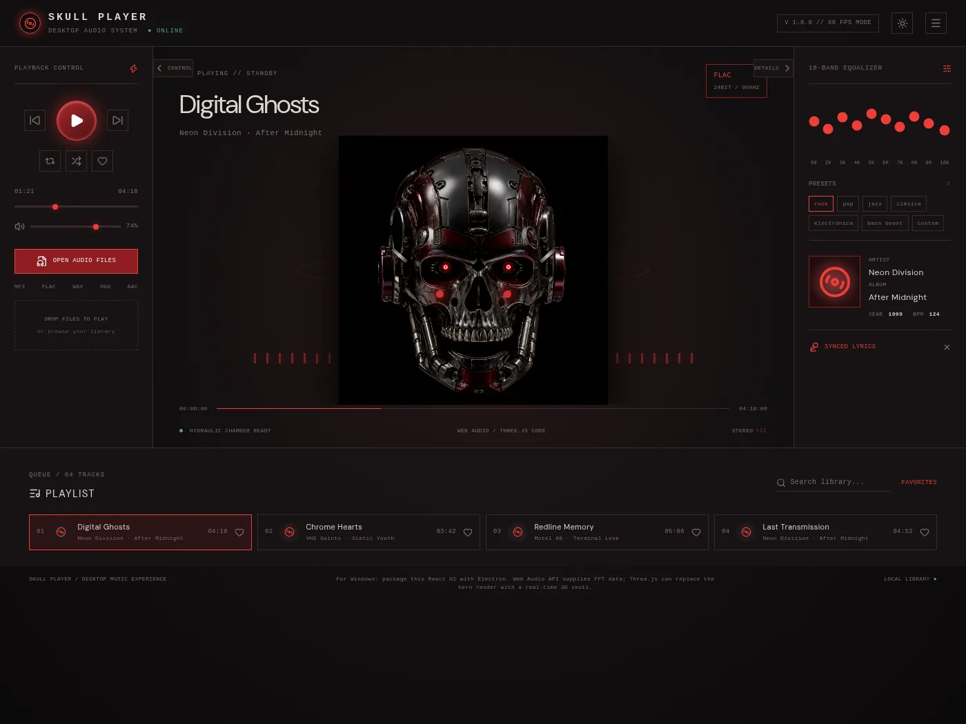 Skull Player Desktop