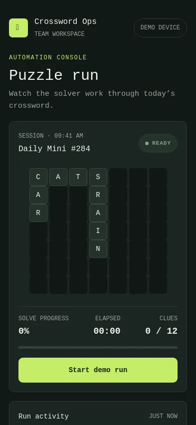 AutoCross Mobile Solver