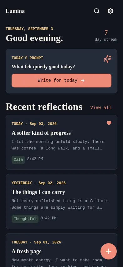 Lumina Diary
