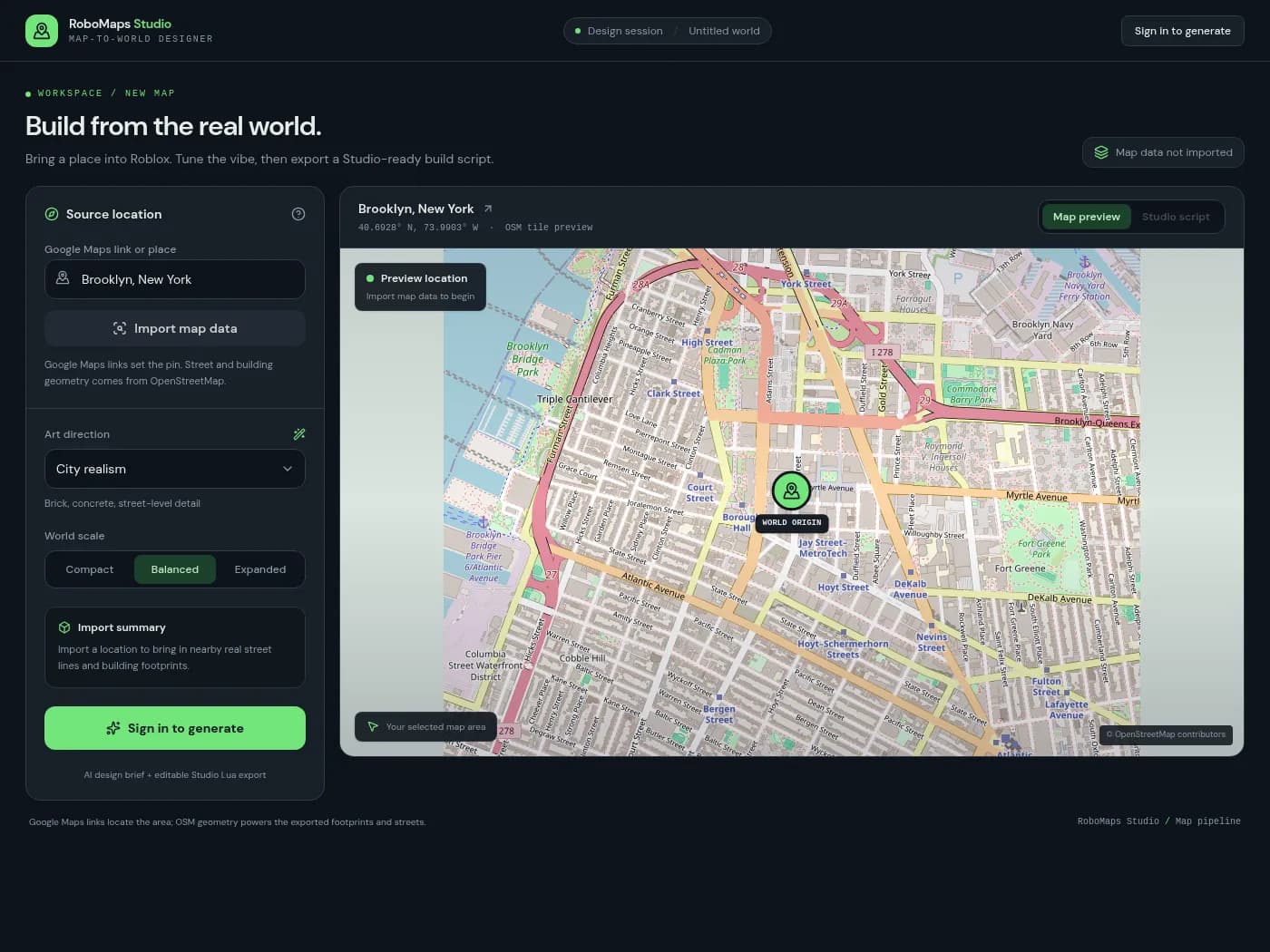 RoboMaps AI Designer