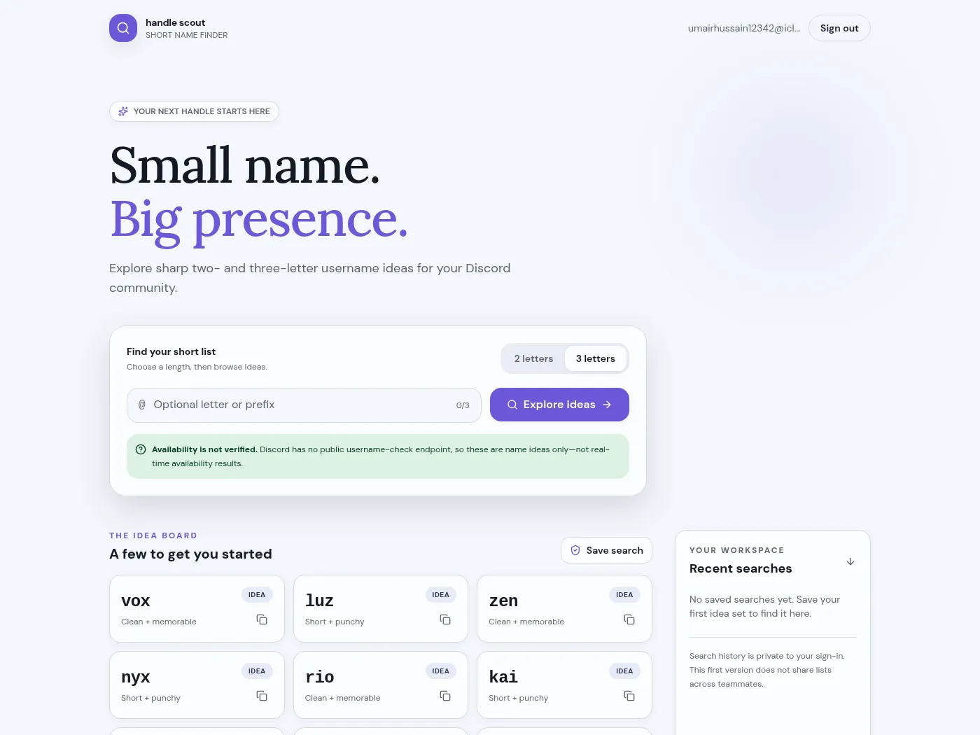Discord Name Finder