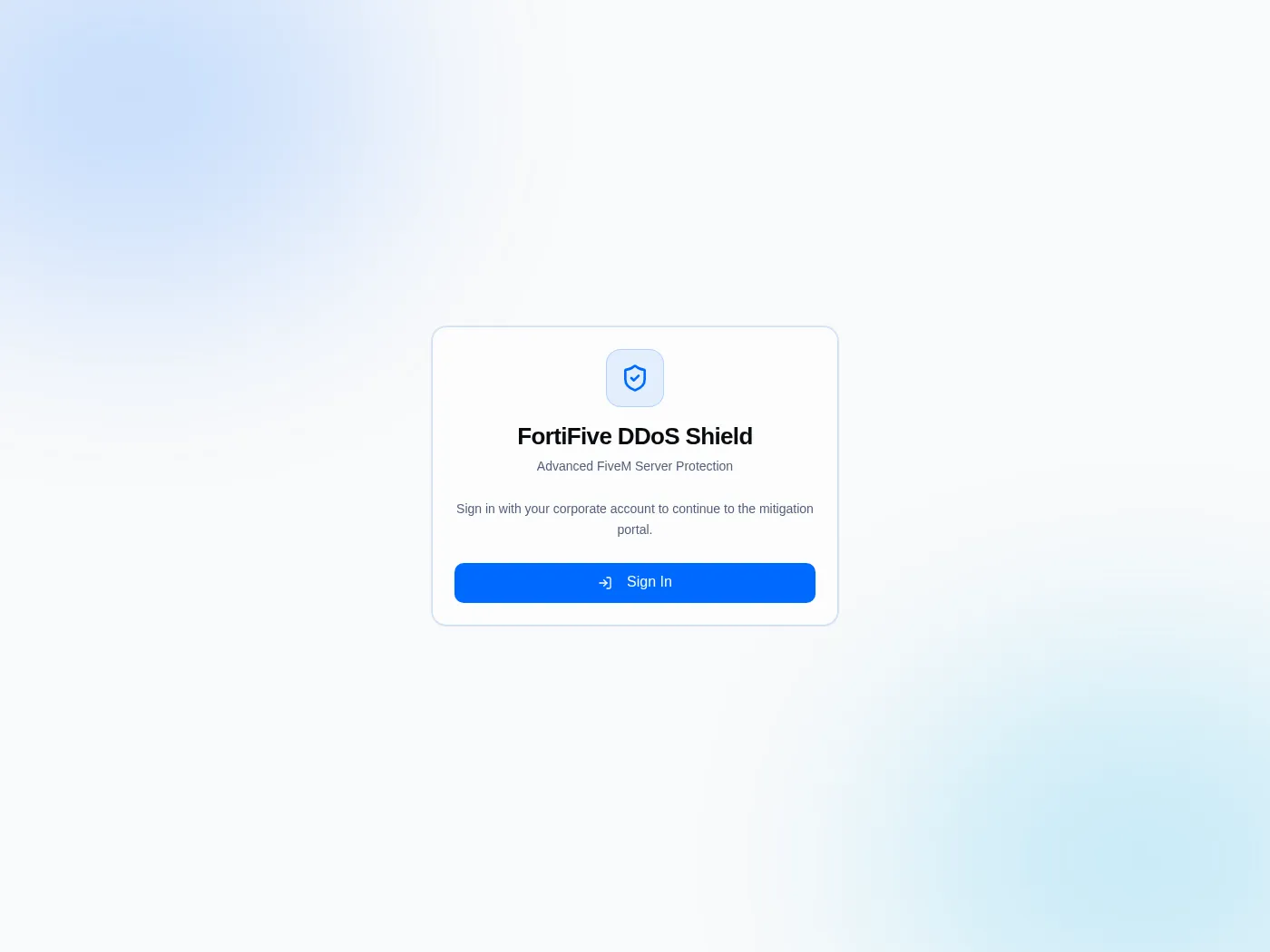 FortiFive DDoS Shield
