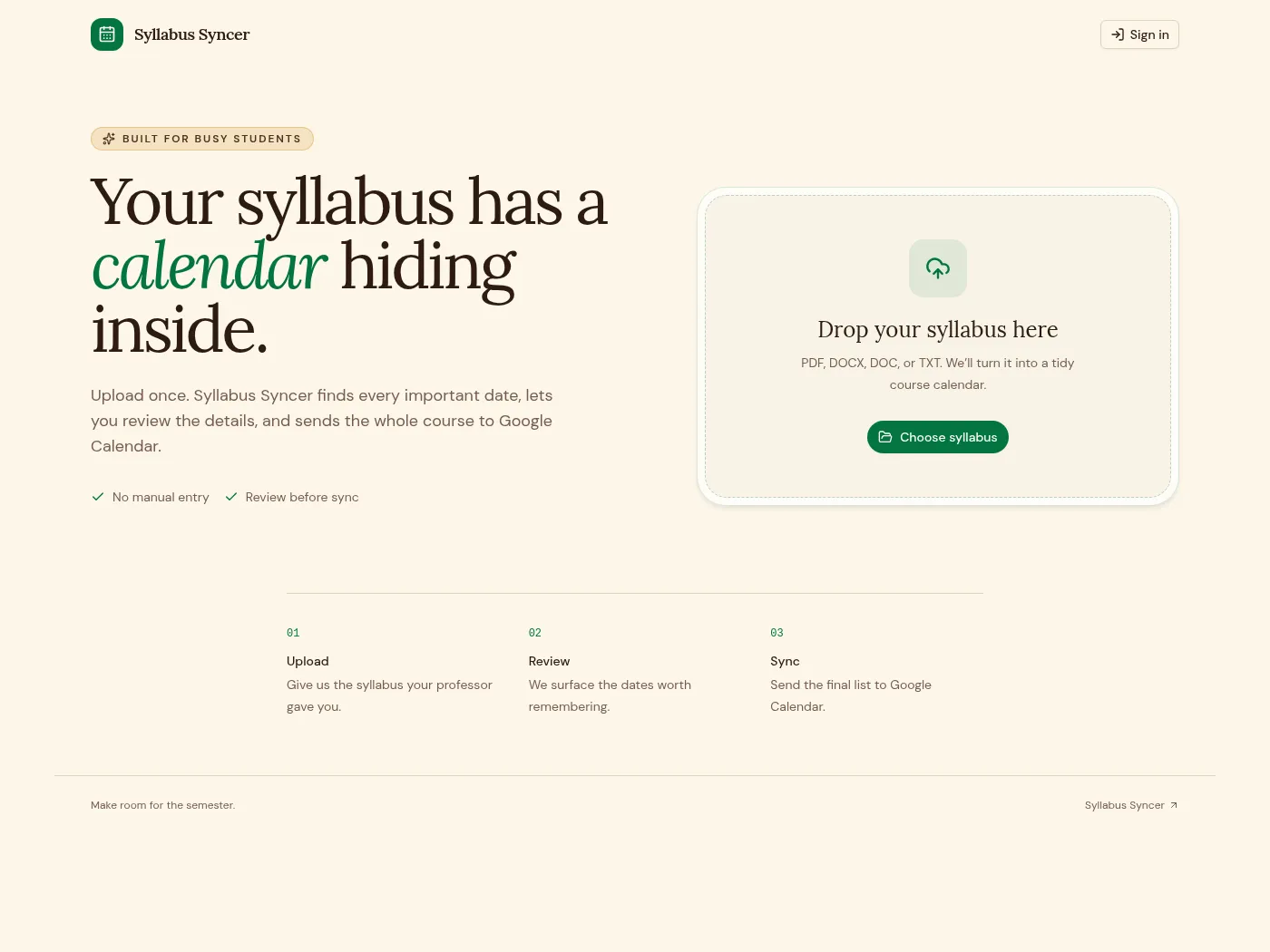 Syllabus Syncer