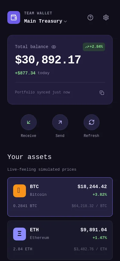 Phantom Crypto Wallet Sim
