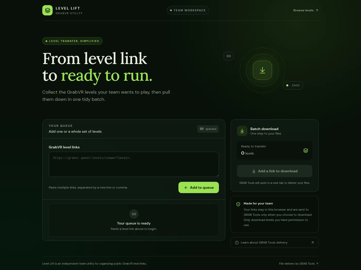GrabVR Level Fetcher