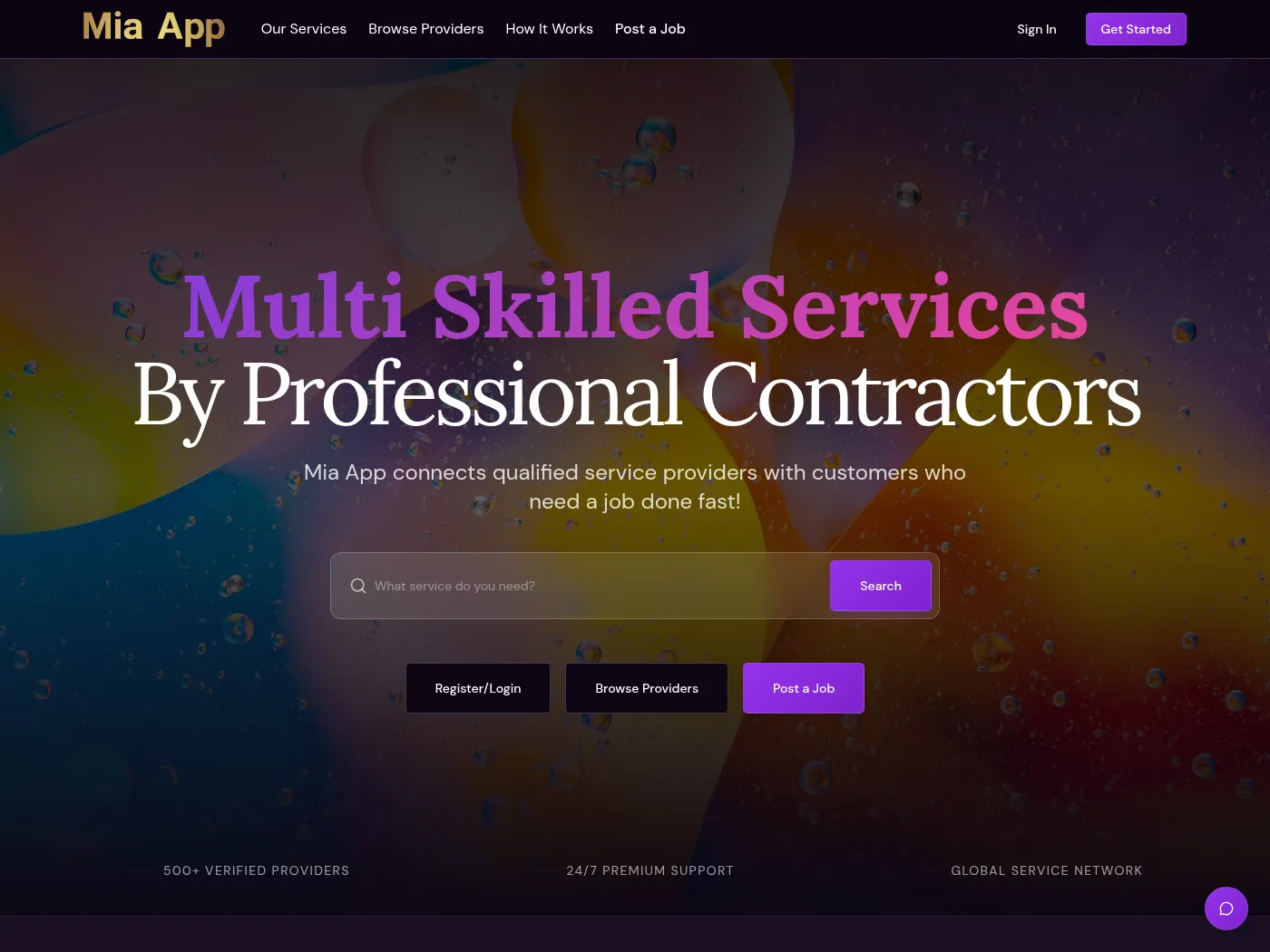 Mia App - The Multi Skilled Workforce