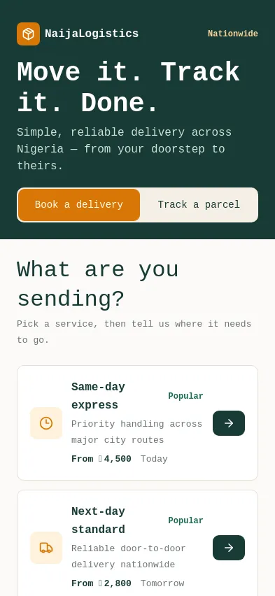 NaijaLogistics App