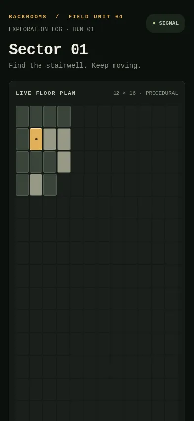 Backrooms Explorer Mobile