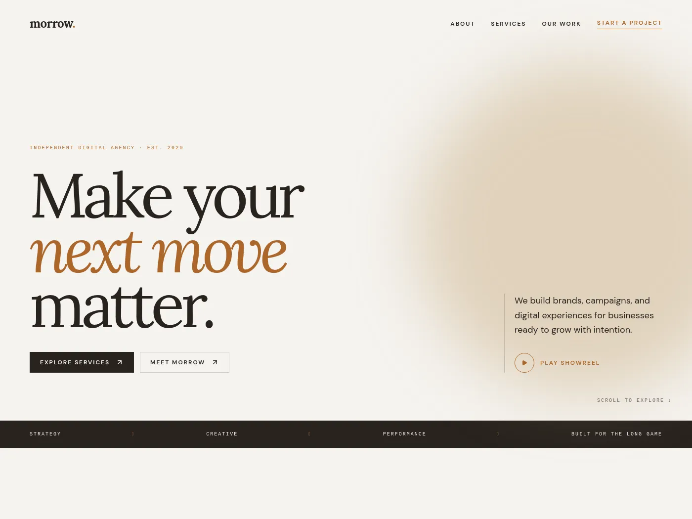 Digital Agency Showcase